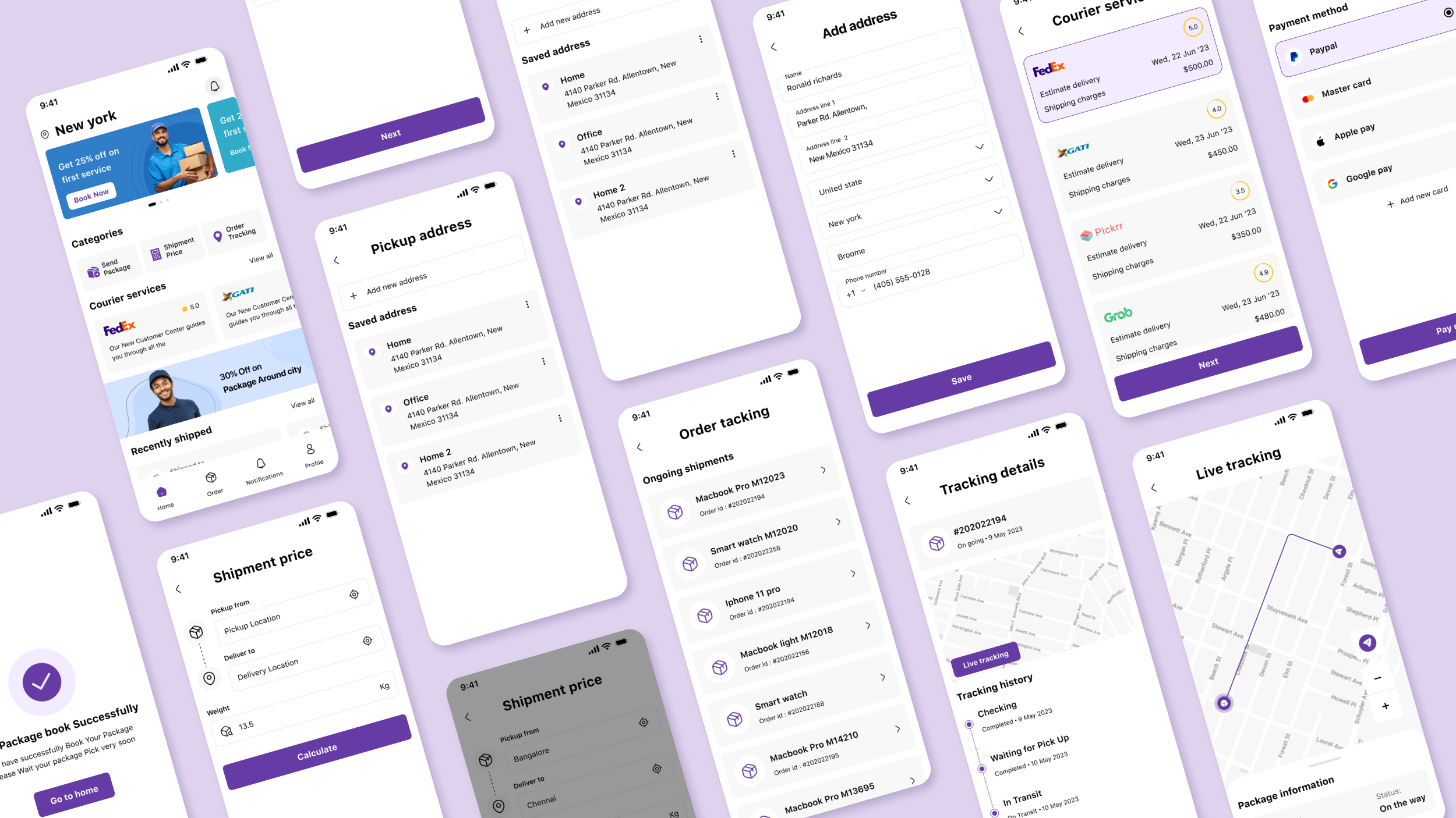 ExpressShip UI Template: SpeedyCourier Delivery App in Flutter 3.x (Android, iOS) UI app ...